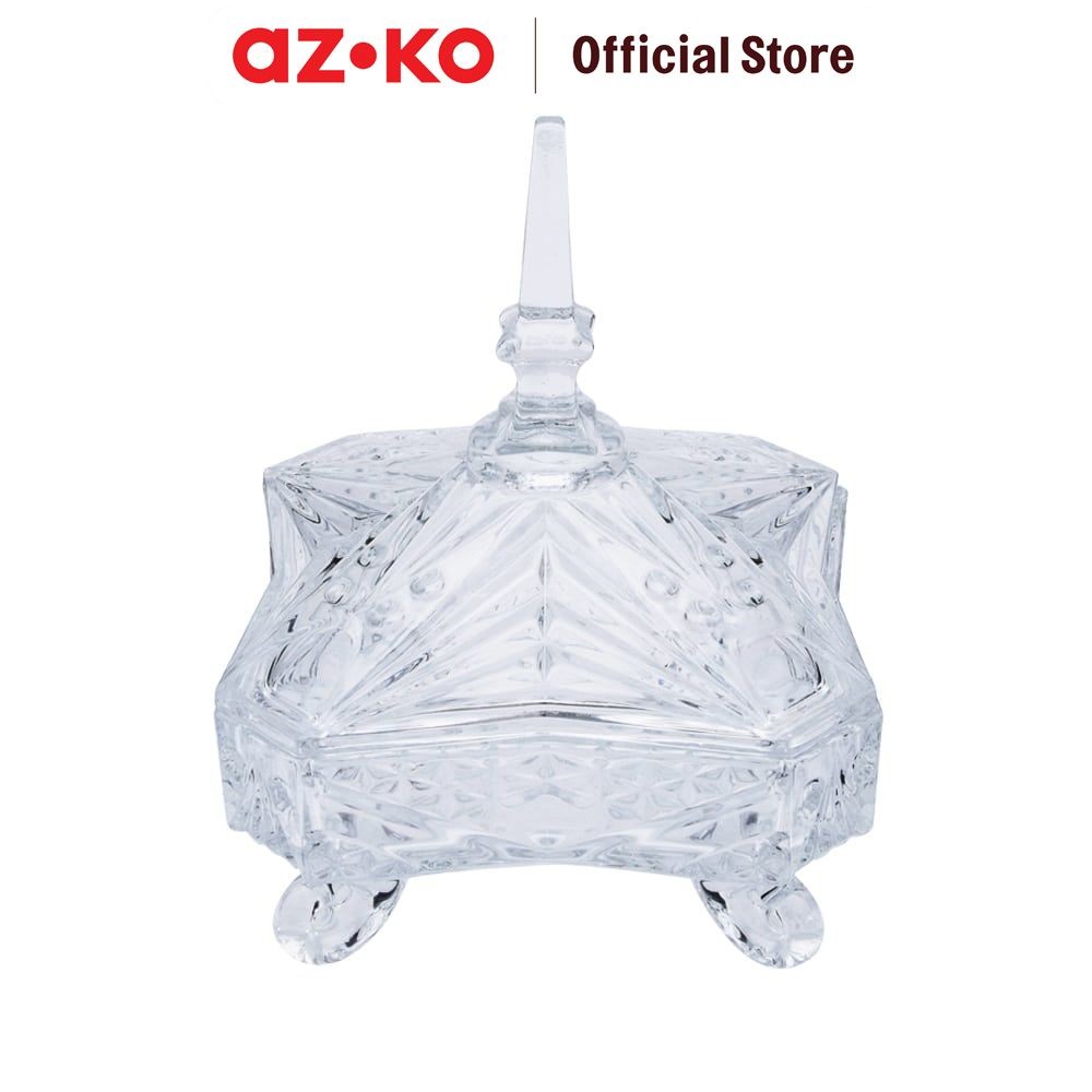 Jual AZKO Delicia 15 cm Tempat Permen Kaca Jar Tempat Simpan Snack Dan ...