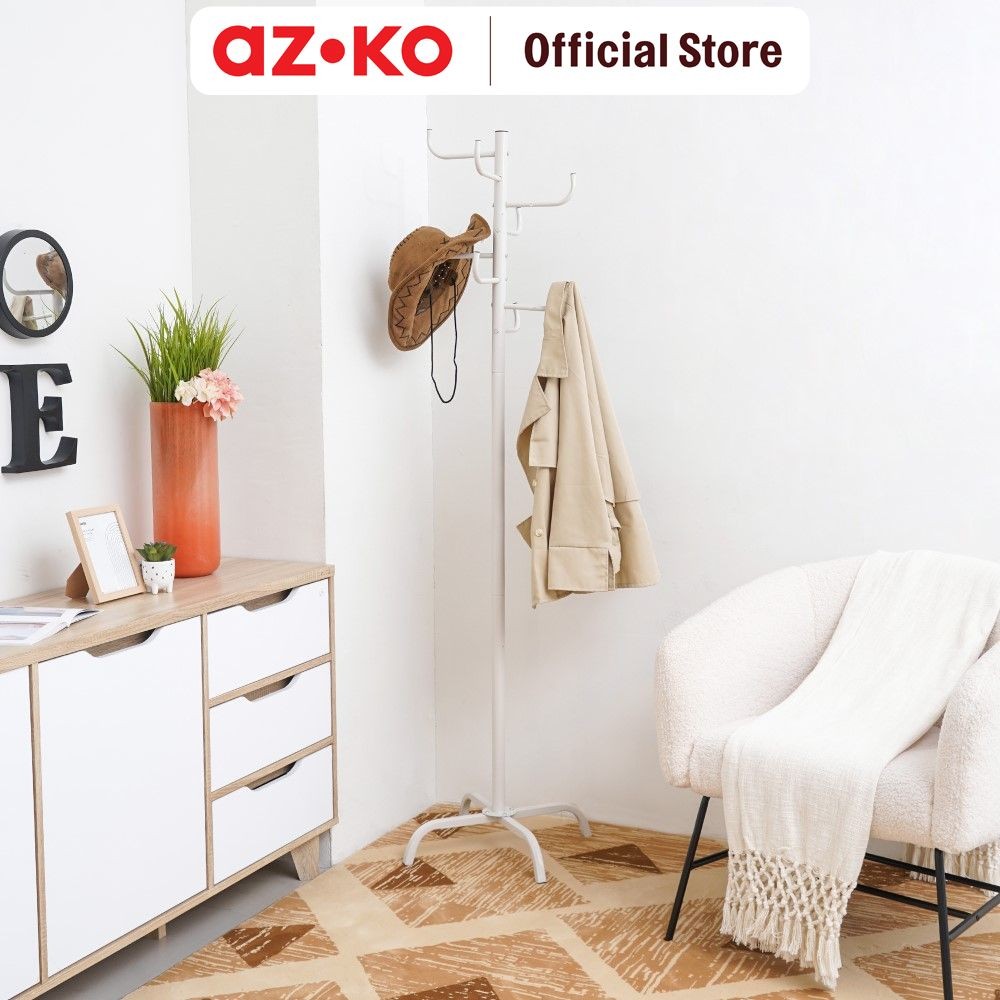 Jual AZKO Stora Gantungan Pakaian Metal - Abu-Abu Stand Hanger ...