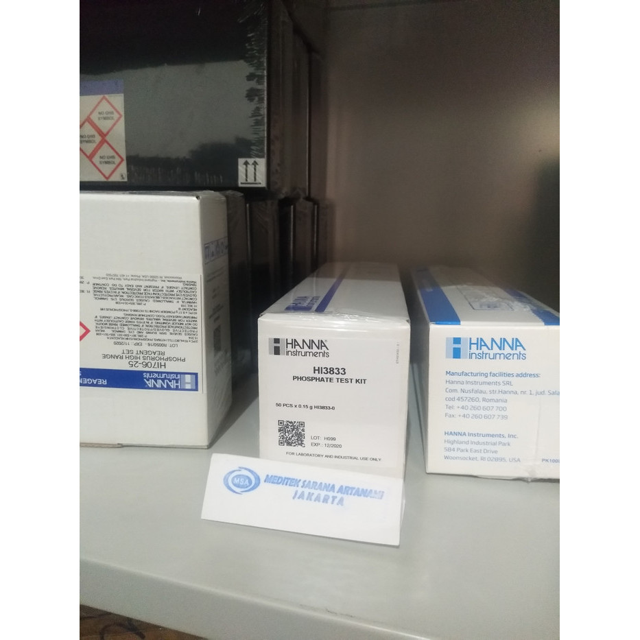 Jual HANNA HI 3833 Phosphate Test Kit, approximately 50 tests | Shopee ...