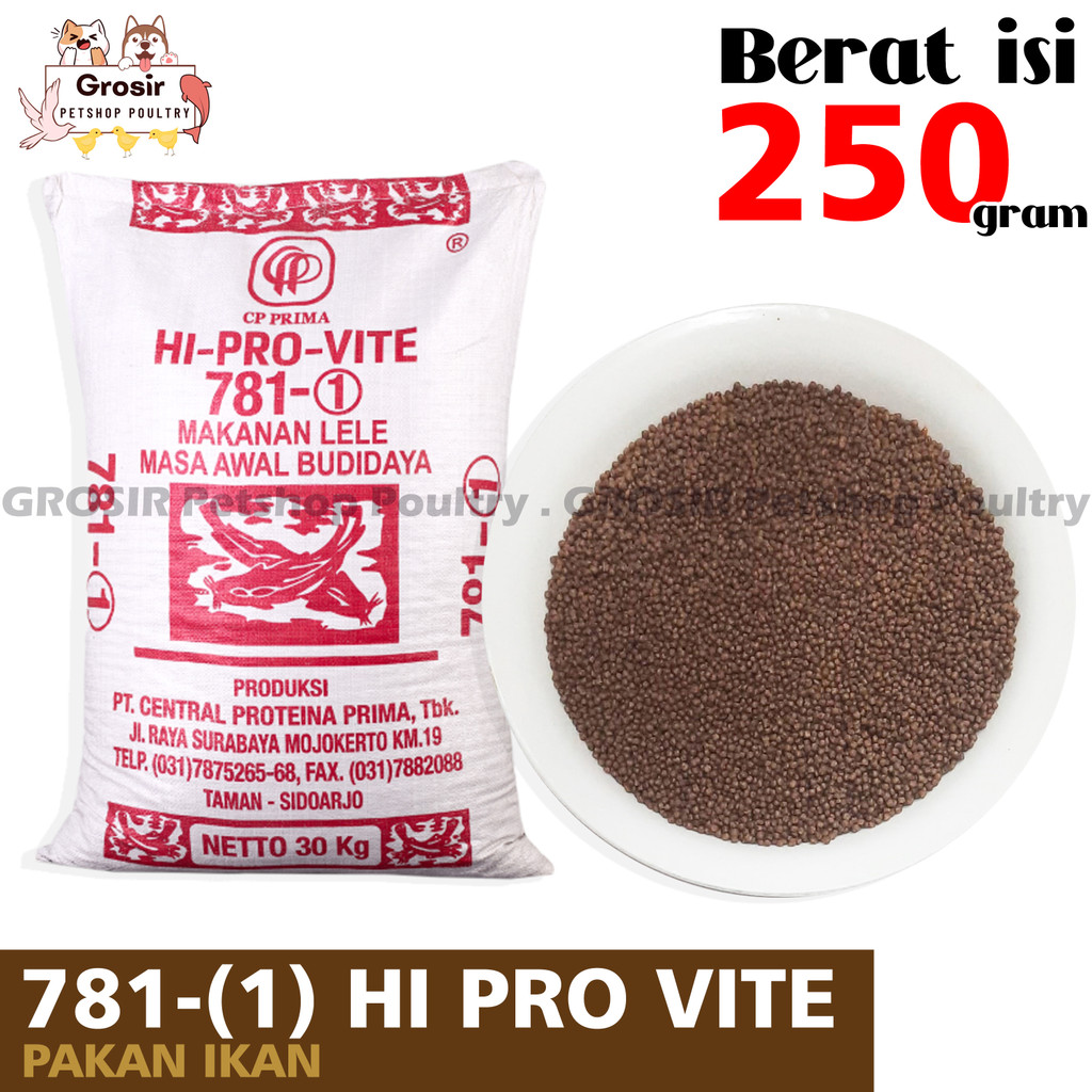 Jual PAKAN IKAN PELET APUNG HI-PRO-VITE 781-1 MURAH (ORIGINAL) | Shopee ...