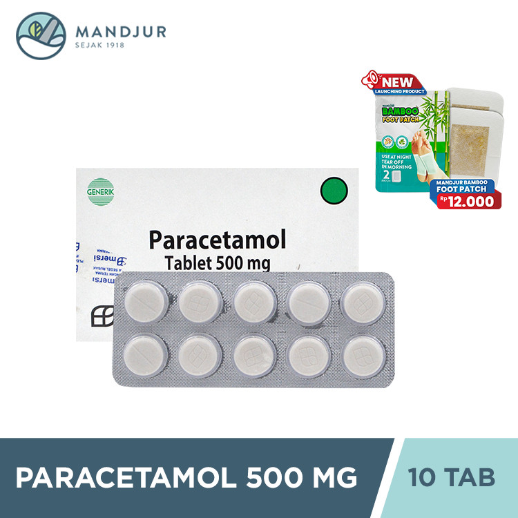 Jual Paracetamol 500 Mg Strip 10 Kaplet - Pereda Nyeri dan Demam ...