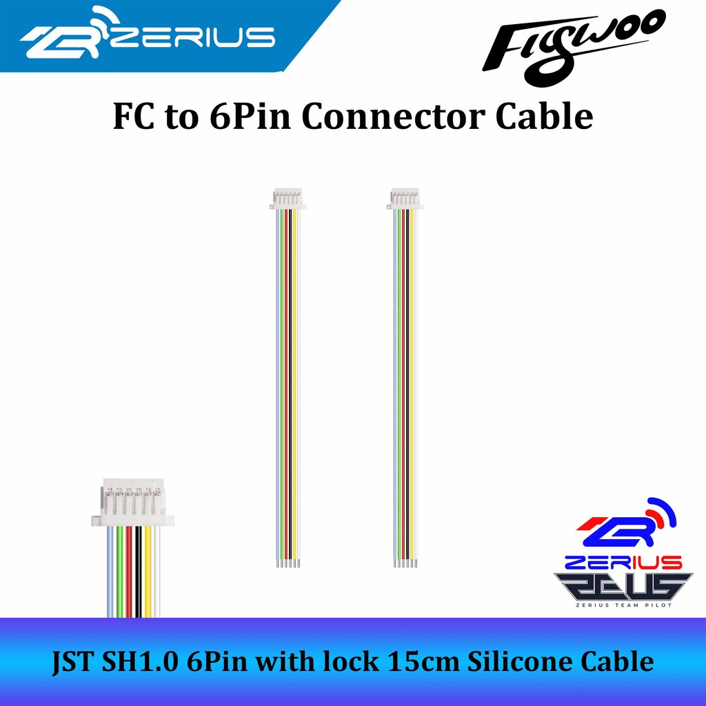 Jual FLYWOO JST SH1.0 6P with lock for GM10 PRO, GM10 MINI Compass V3 GPS | Shopee Indonesia