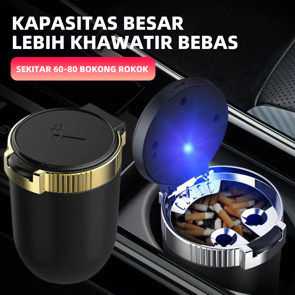 Jual Aksesoris Mobil Asbak Rokok Praktis Stainless Temp | Shopee Indonesia