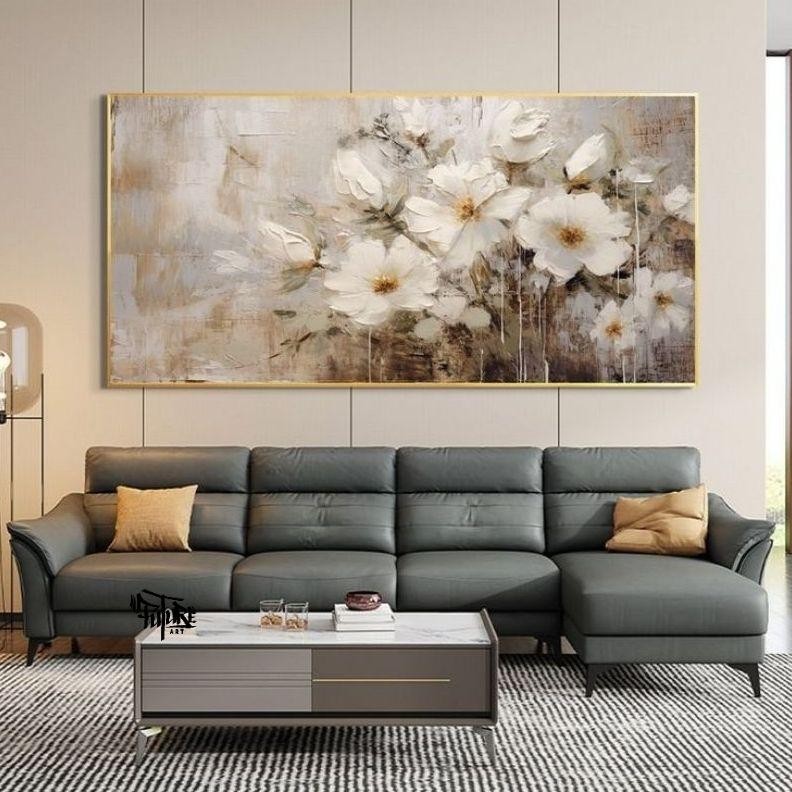 Jual Lukisan dinding kamar bunga aesthetic modern art plus frame FUTURE ...