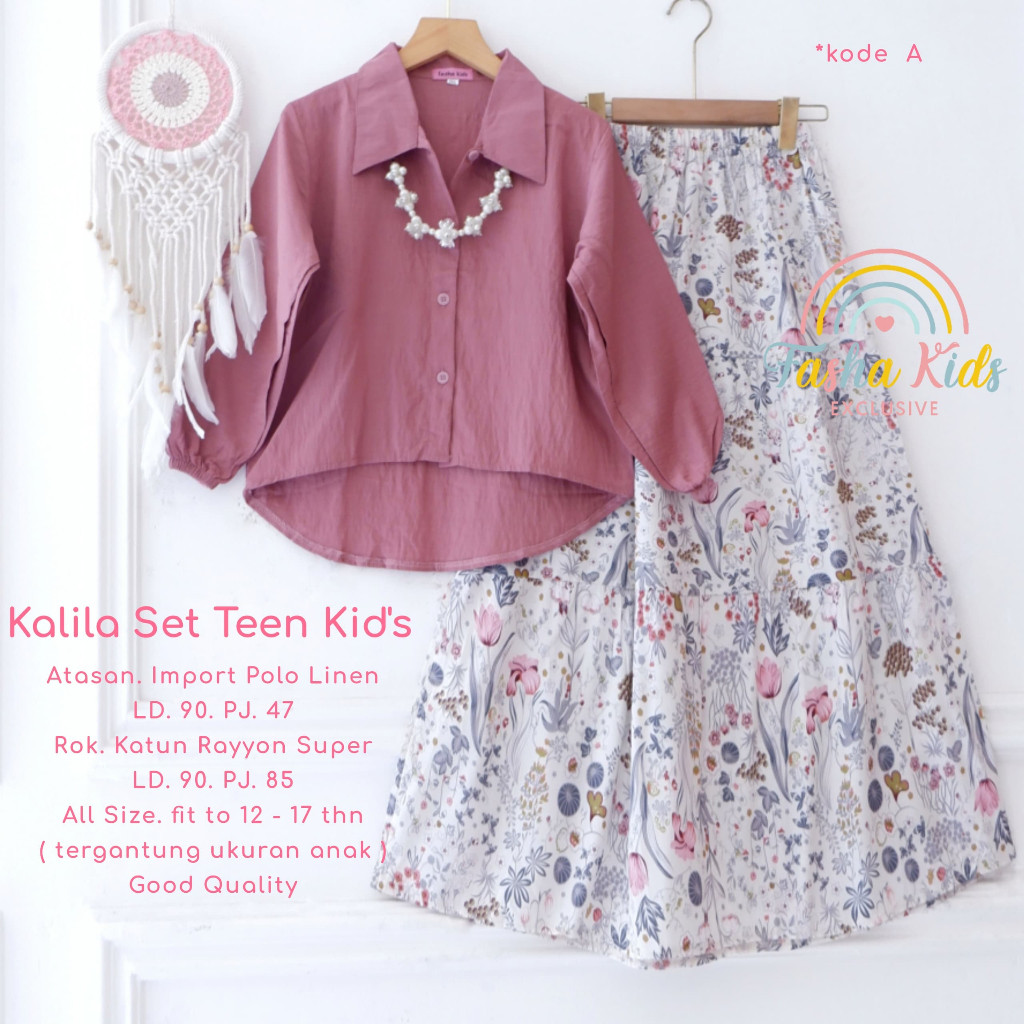 Jual 1501 KALILA SET TEEN KIDS by FASHaKiDS // ONESTUFF | Shopee Indonesia