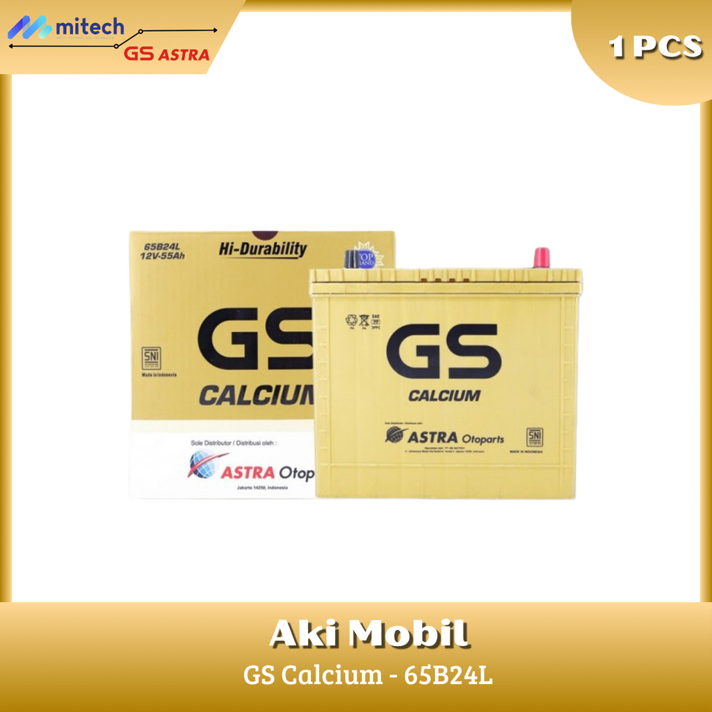 Jual Gs Calcium Astra Aki Kering Mobil Suzuki Baleno NS60L / 65B24L 12V ...