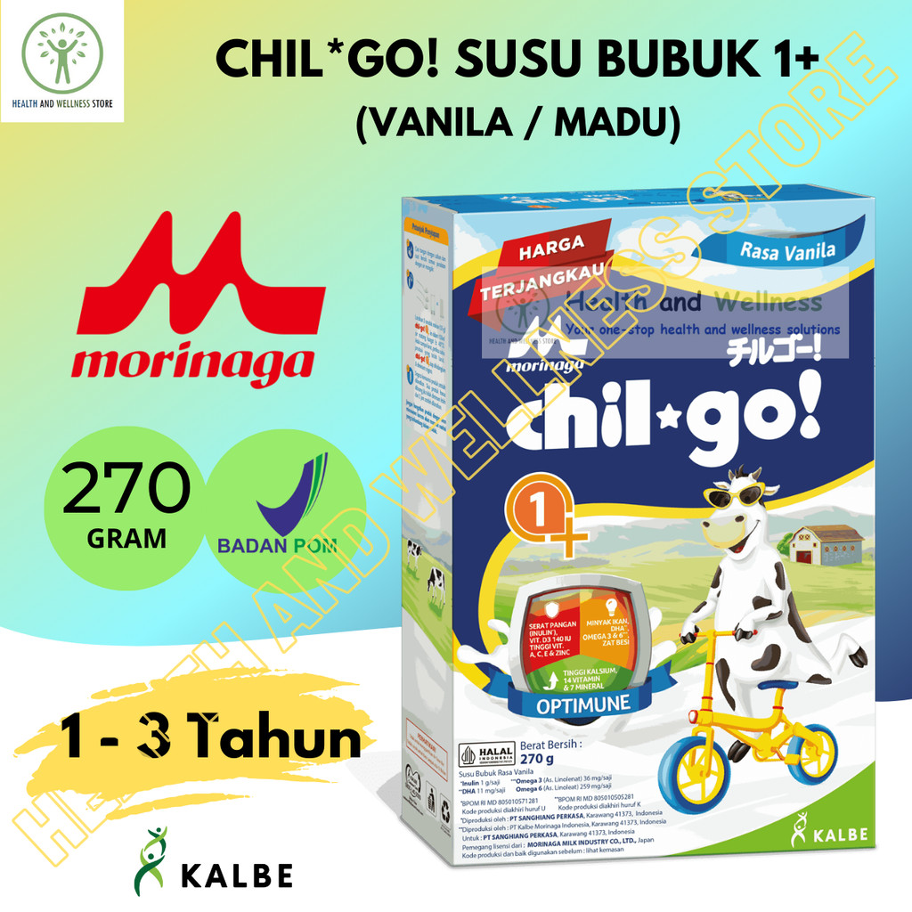 Jual MORINAGA CHIL GO POWDER 1+ SUSU BUBUK 270 GRAM 1-3 TAHUN CHILGO! | Shopee Indonesia