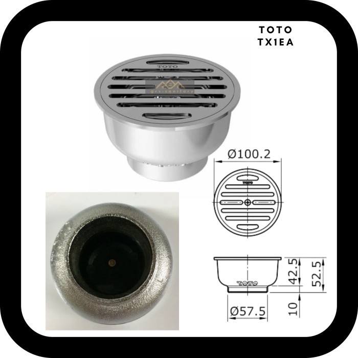Jual Floor drain TOTO TX1EA (sejenis TX1AN tanpa drat) | Shopee Indonesia