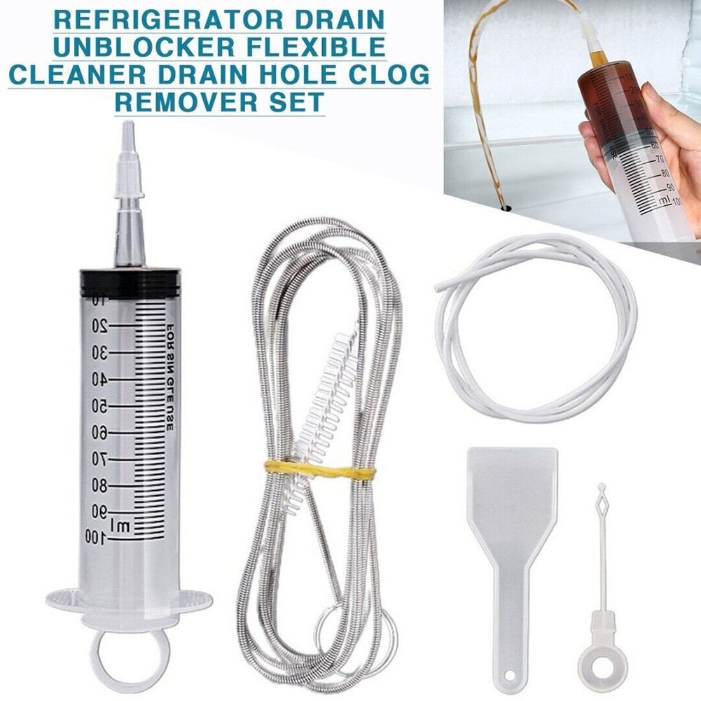 Jual 5Pcs/Set Clean Brush Kit for Refrigerator Drain Wash Brush Suction ...