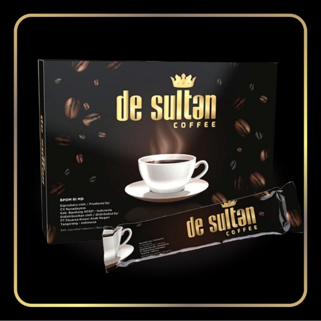 Jual DE SULTAN COFFEE 1 BOX ISI 10 SACHET ORIGINAL | Shopee Indonesia