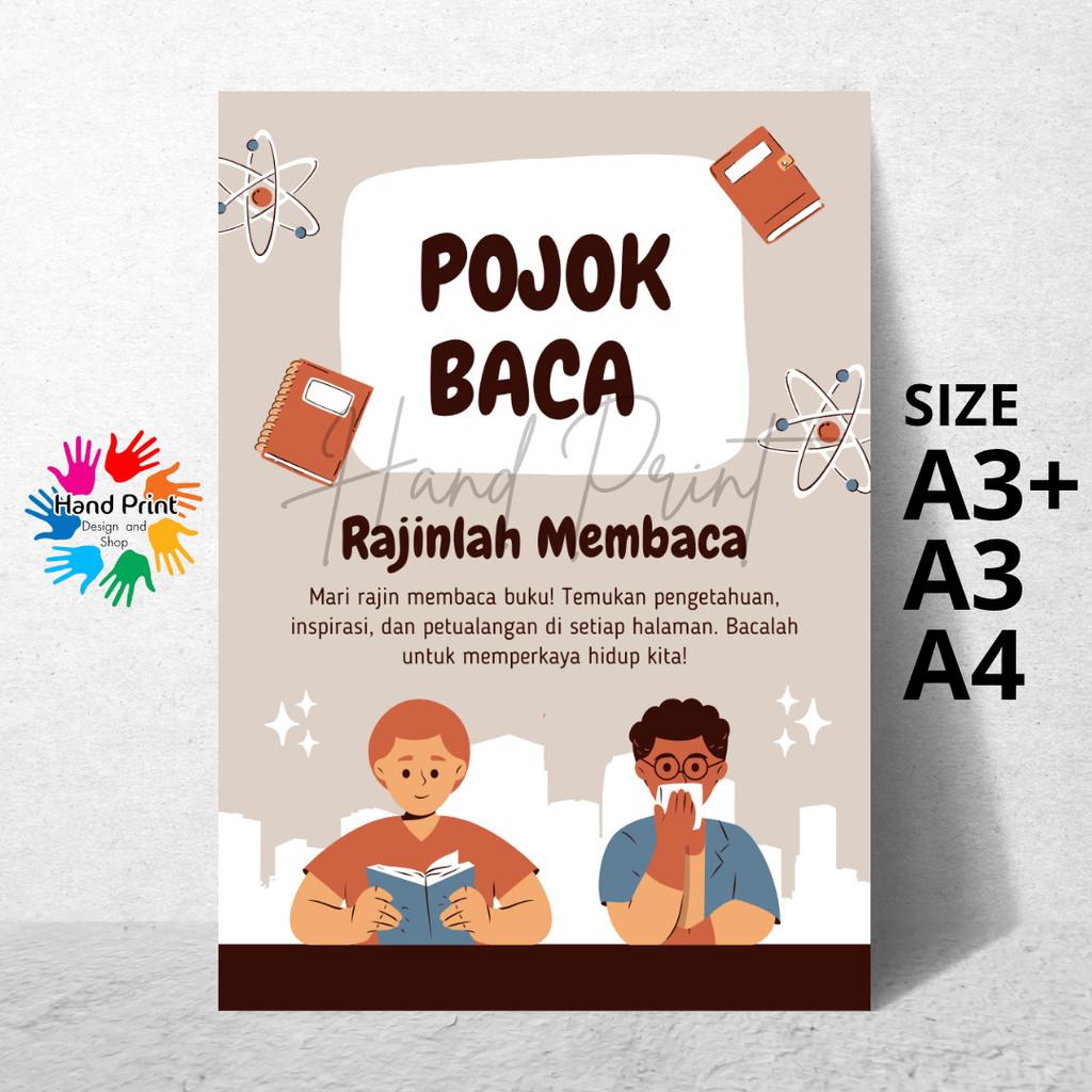 Jual Cetak Poster Pojok Baca Coklat Cream Size A3+ | Shopee Indonesia