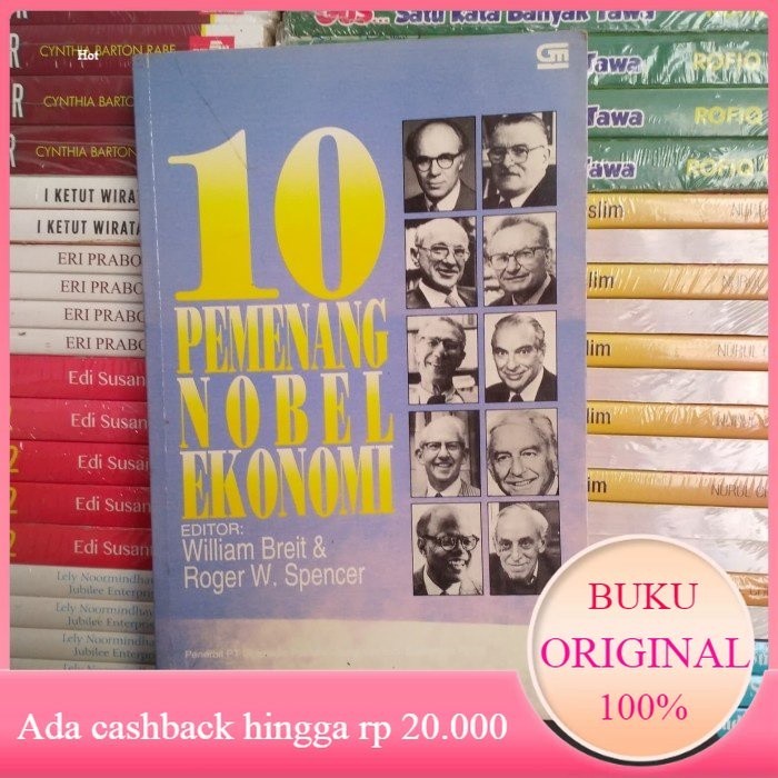 Jual Buku 10 PEMENANG NOBEL EKONOMI Editor William Breit Gramedia Bekas ...