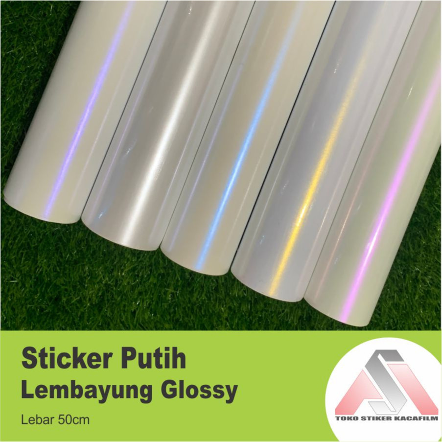 Jual Stiker Sticker Skotlet Putih Lembayung Mutiara Glossy Gloss ...