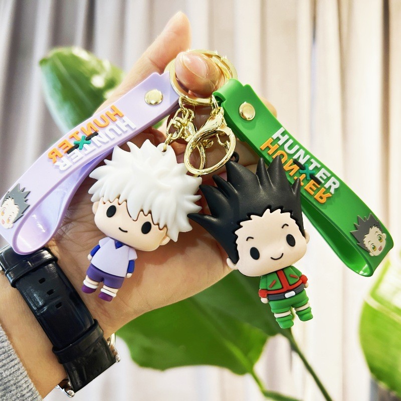 Jual Anime Hunter x Hunter Keychain Cosplay Killua Kurapika Keyrings ...