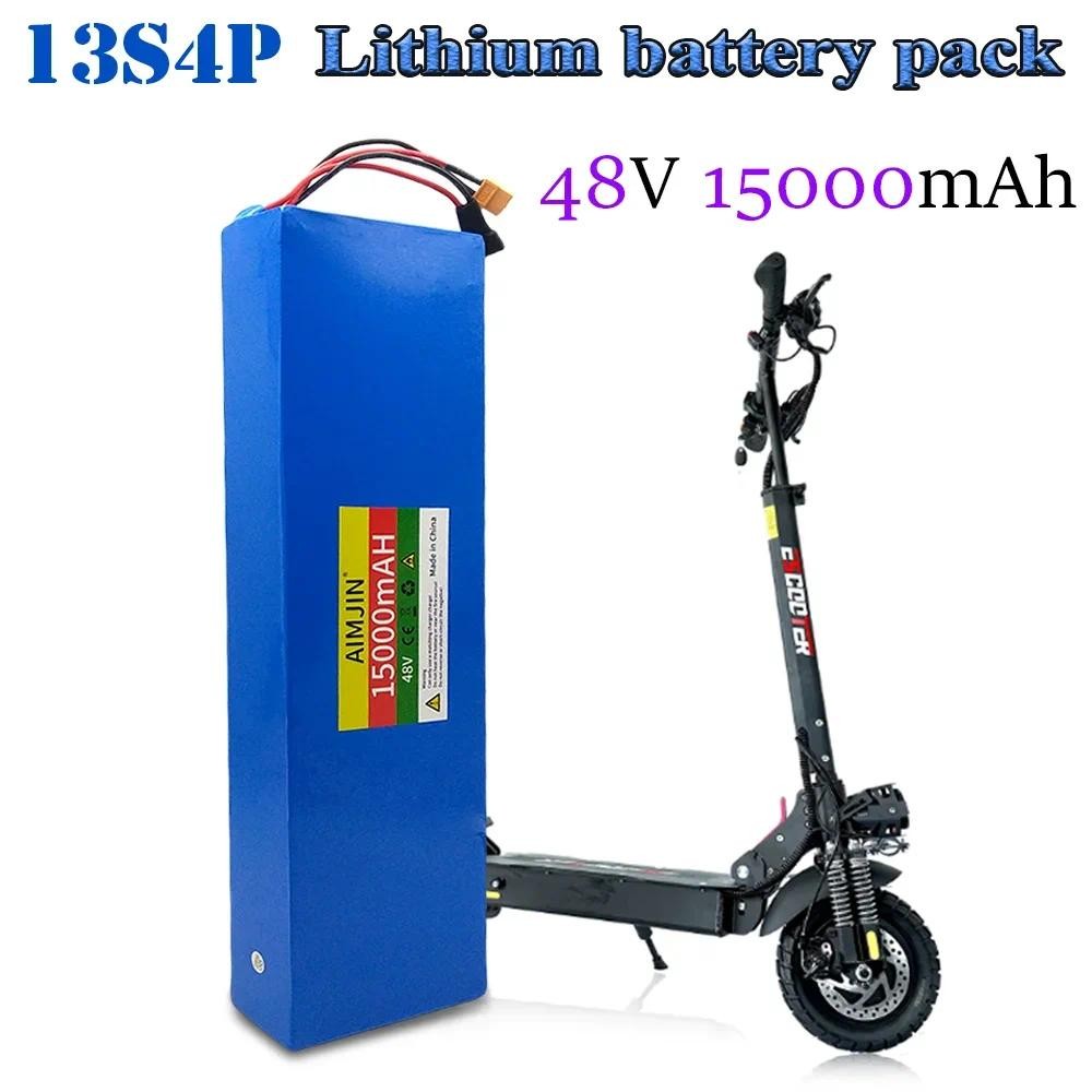 Jual 18650 13S4P 48V 15000mAh 15Ah Lithium Battery Pack for Kugoo M4 ...