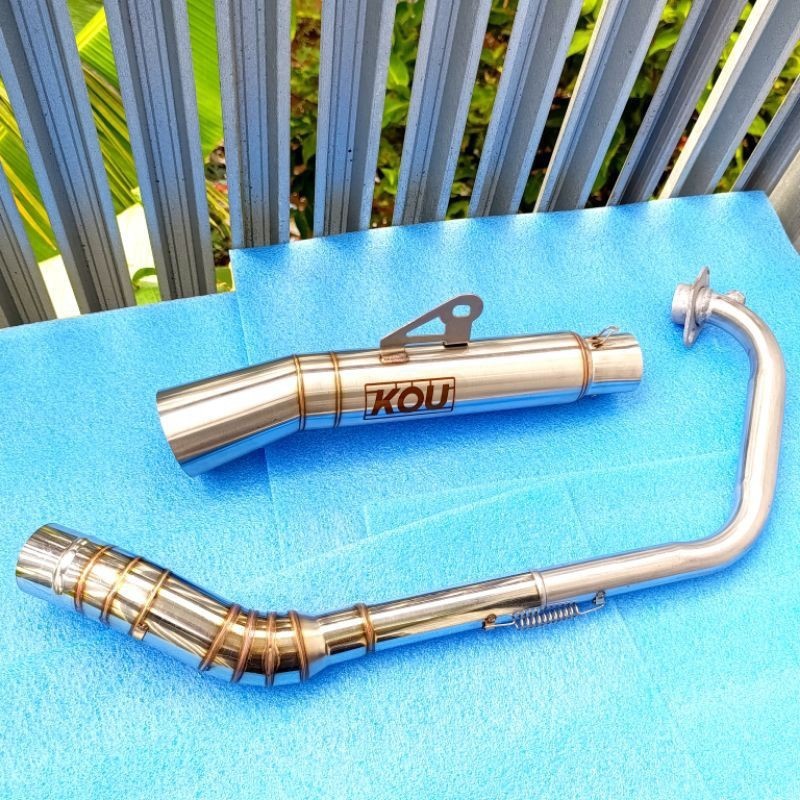 Jual Super open pipe Kou Canister 51mm Raider 150 Carb Tmx 155 Rusi tc ...