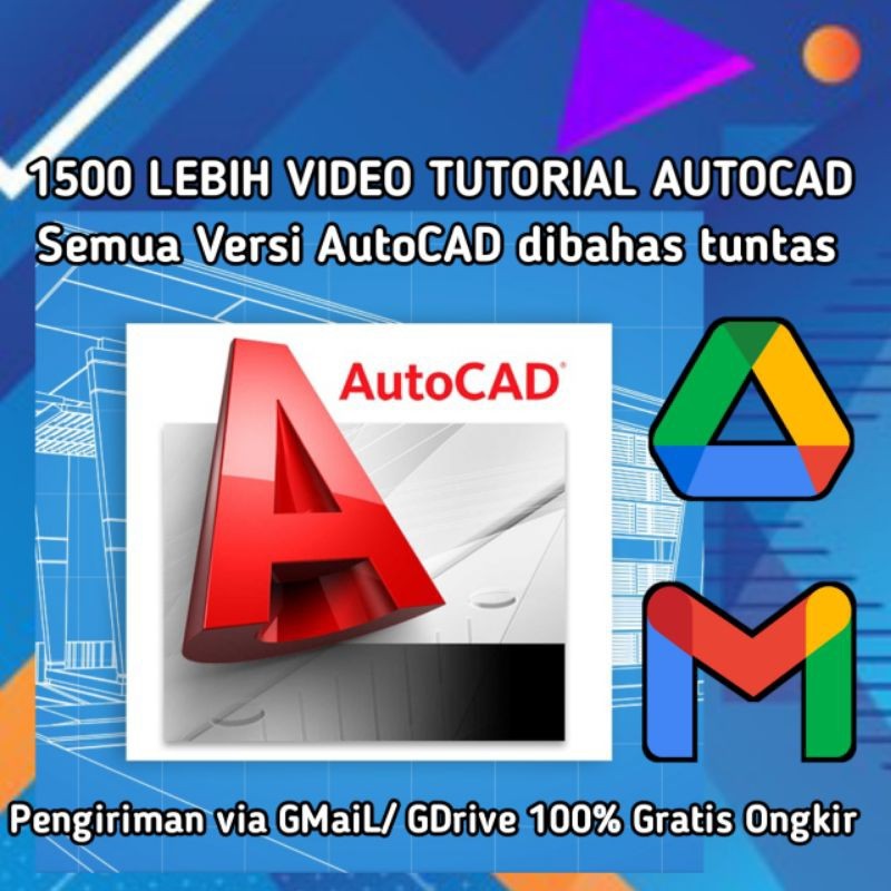 Jual 1500 LEBIH VIDEO TUTORIAL AUTOCAD SEMUA VERSI | Shopee Indonesia