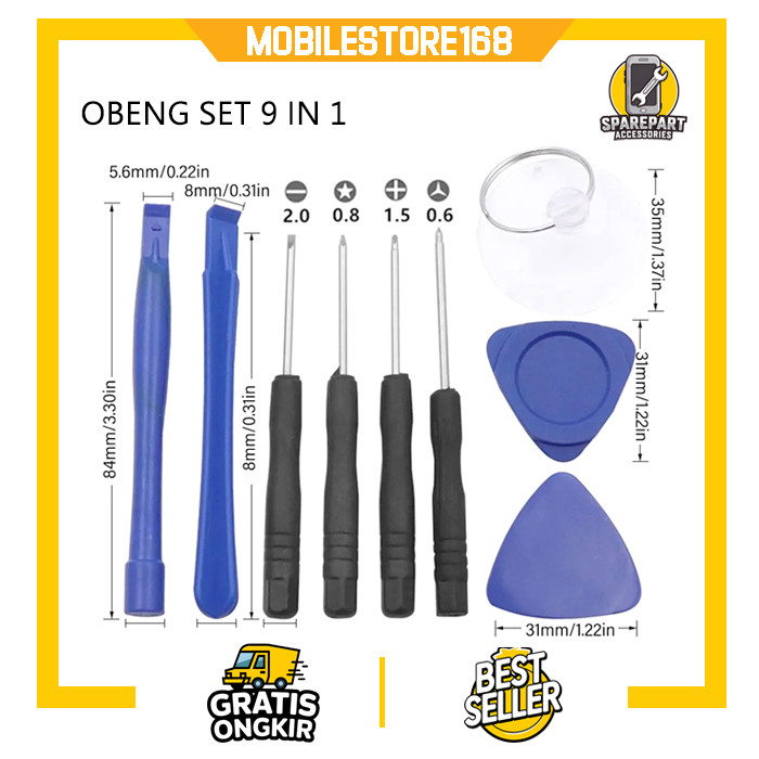 Jual Harga /1 set ,Obeng HP / obeng reparasi 9 in 1 set | Shopee Indonesia