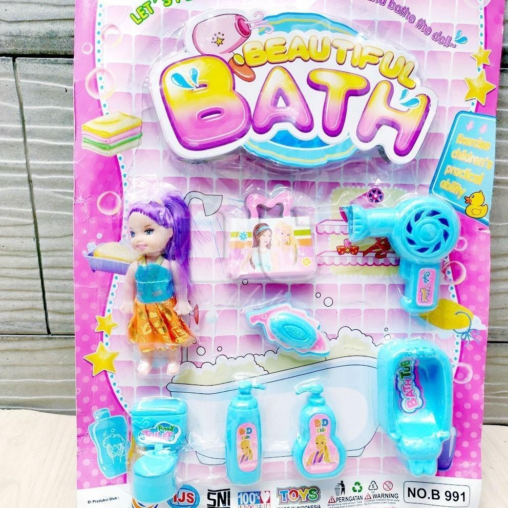 Jual ACEH.NJB 116724 Mainan Anak Set Perlengkapan Mandi + Boneka Bayi ...