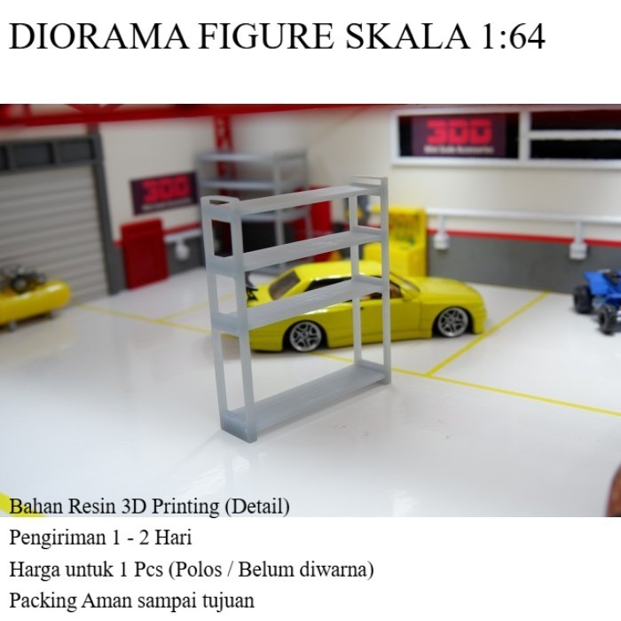 Jual Diorama Miniatur Rak Barang / Stuff Rack Skala 1:64 | Shopee Indonesia