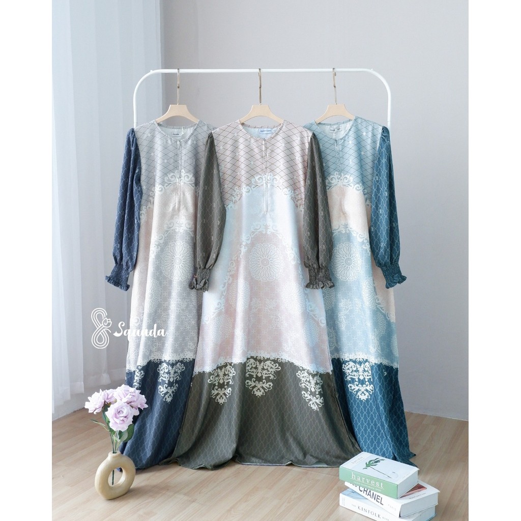 Jual ARUNIKA MADINA SERIES DRESS MOM - SQUADA X DONITA (BAHAN BERBEDA ...