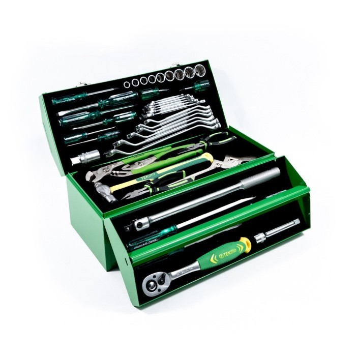 Jual Toolkit Kunci Mekanik 45pcs Set TEKIRO-AU-MT0978 Perkakas Tool Box ...