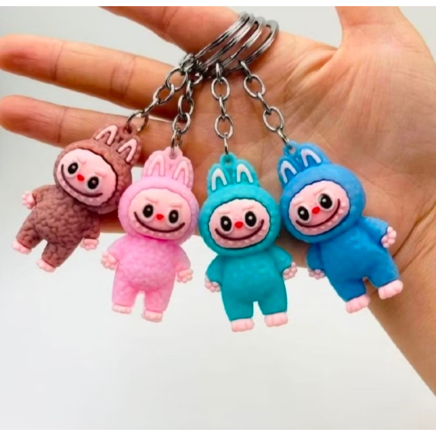 Jual NEW GANCI GANTUNGAN KUNCI BONEKA LABUBU VIRAL 4.5 CM | Shopee ...