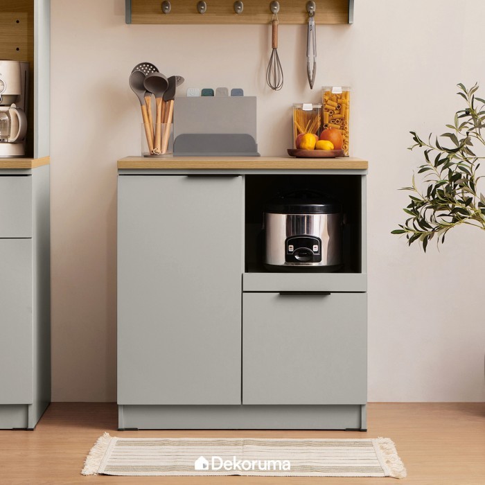 Jual Dekoruma KIYA Kabinet Dapur / Kitchen Cabinet 80 cm | Shopee Indonesia
