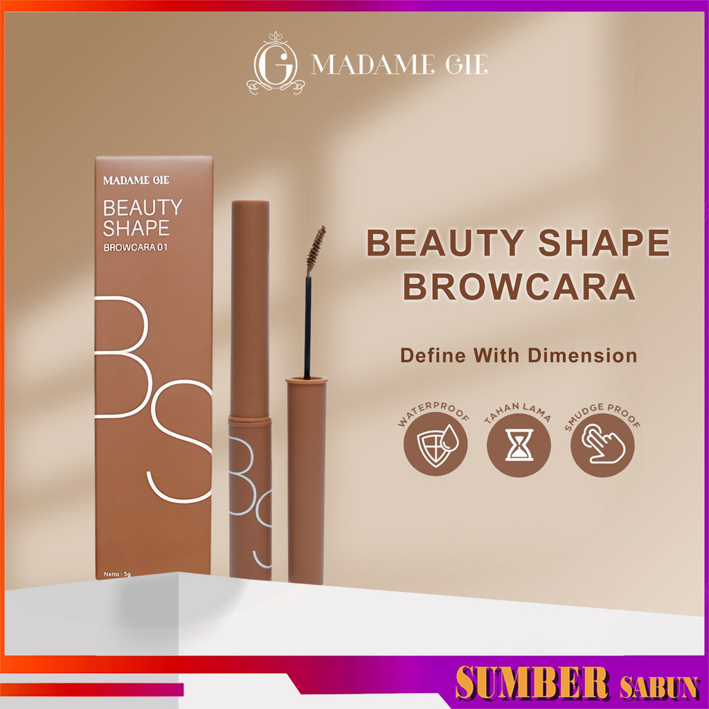 Jual Madame Gie Browcara Beauty Shape Browcara - Waterproof Mascara ...