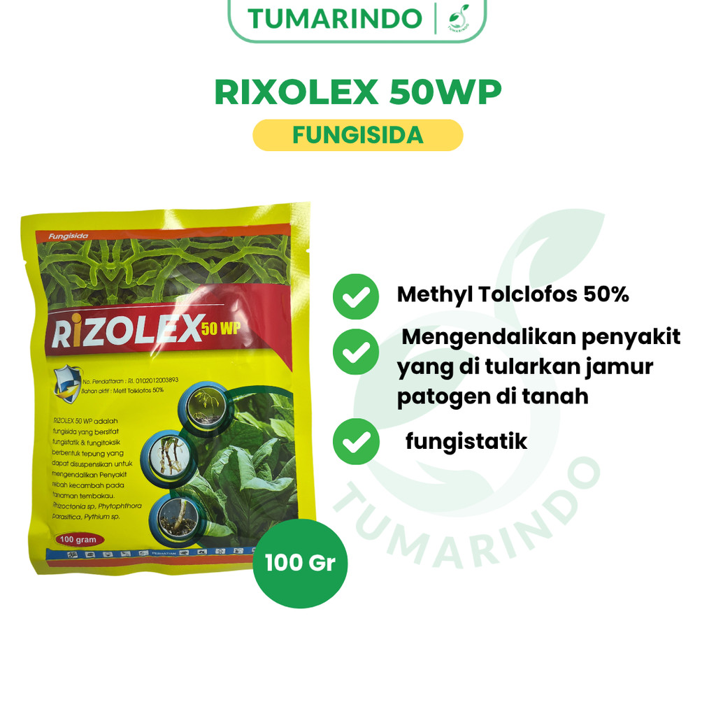 Jual Rizolex 50 Wp 100 Gram Fungisida Methyl Tolclofos Mengendalikan ...
