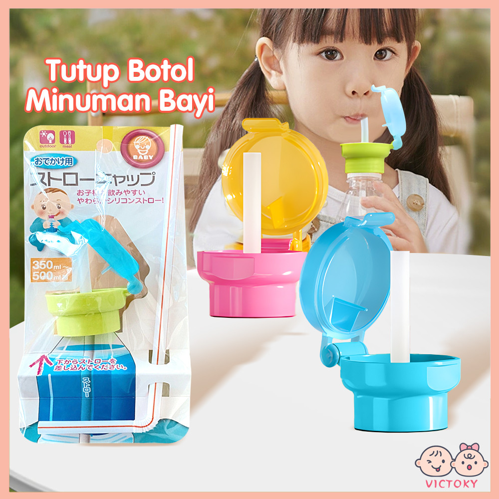 Jual VICTOKY Tutup Botol Minuman Anak Sedotan Portable Tutup Botol Air ...