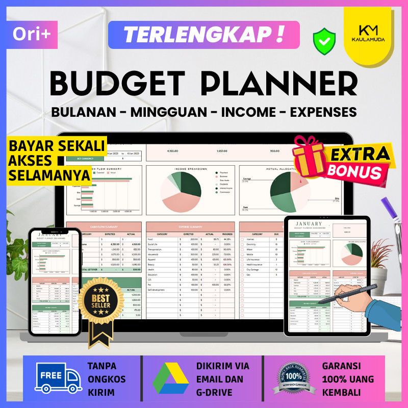 Jual TEMPLATE LAPORAN KEUANGAN Pribadi Keluarga Pemasukan Pendapatan ...