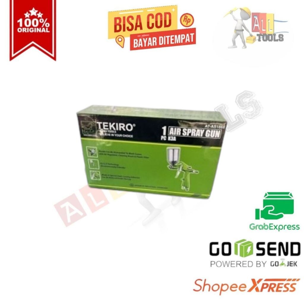 Jual TEKIRO ALAT SEMPROT CAT TABUNG ATAS K3A / AIR SPRAY GUN TABUNG ...