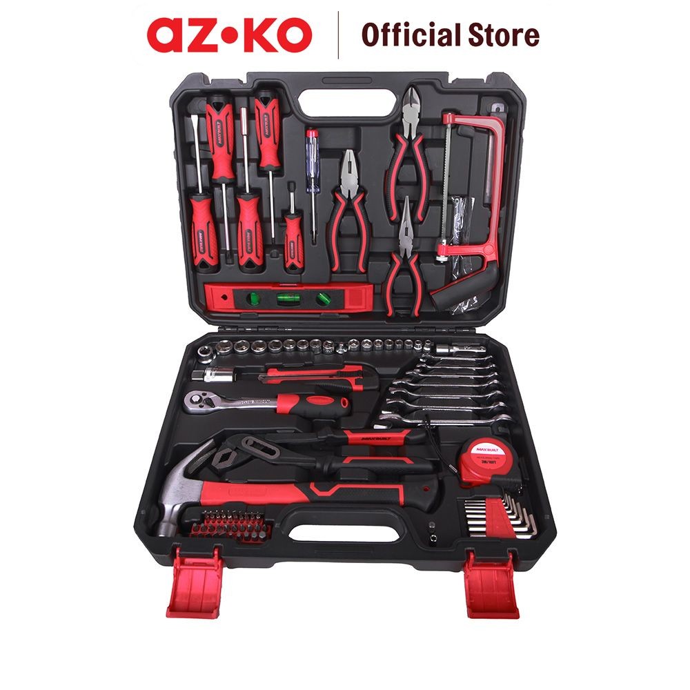 Jual AZKO Maxbuilt Set 96 Pcs Perkakas Mekanik - Hitam Hand Tool Set ...
