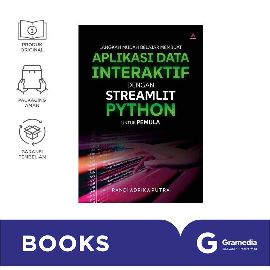 Jual Langkah Mudah Belajar Membuat Aplikasi Data Interaktif dengan Streamlit Python untuk Pemula ...
