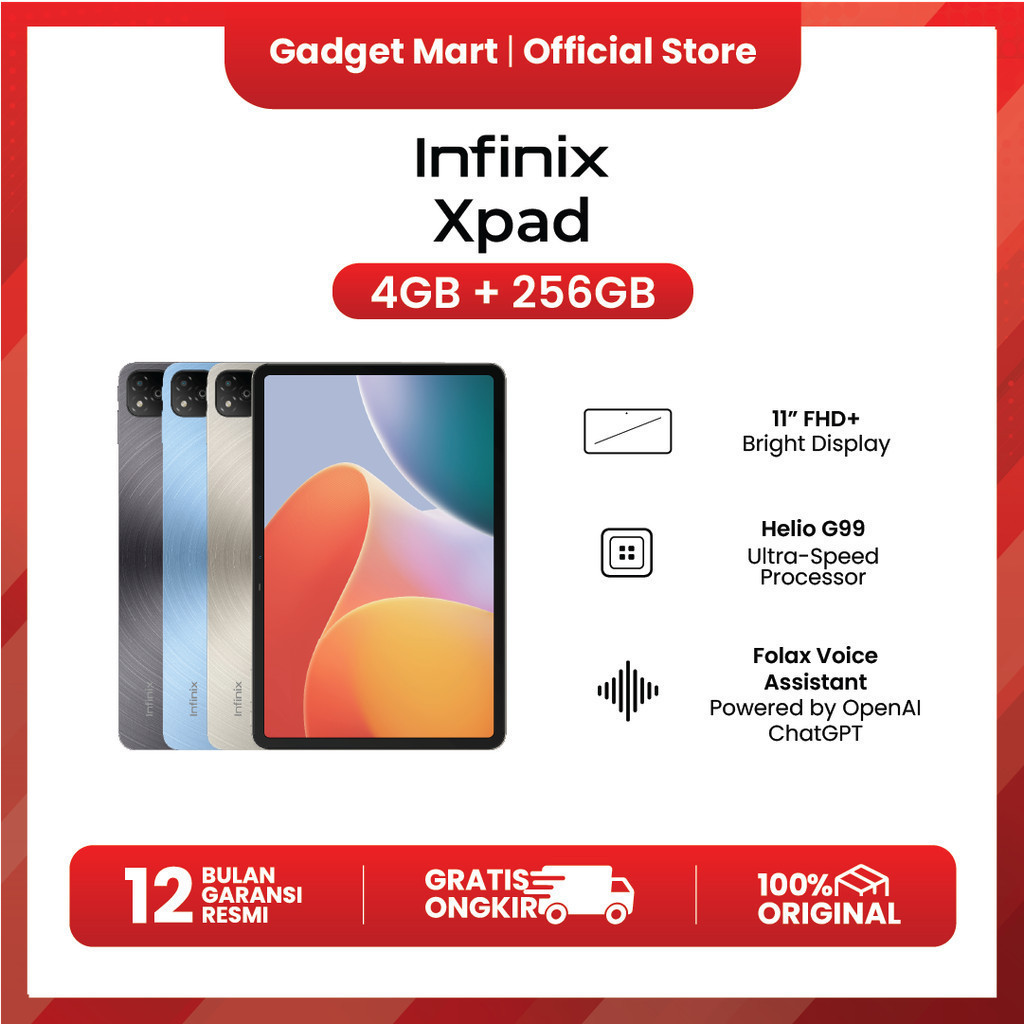 Jual Infinix XPAD 4/256GB LTE - Garansi Resmi | Shopee Indonesia
