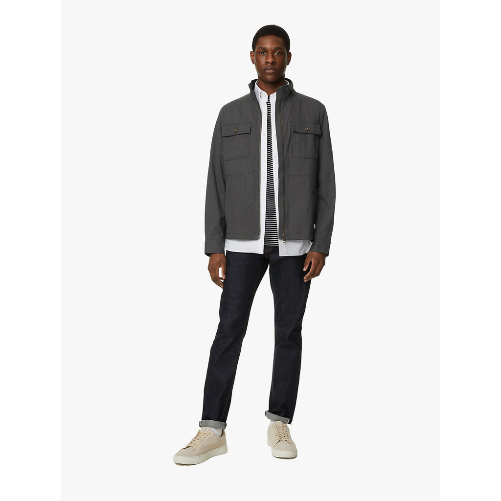 Jual M&S - Jacket Pria - Cotton Rich Jacket with Stormwear | Shopee ...