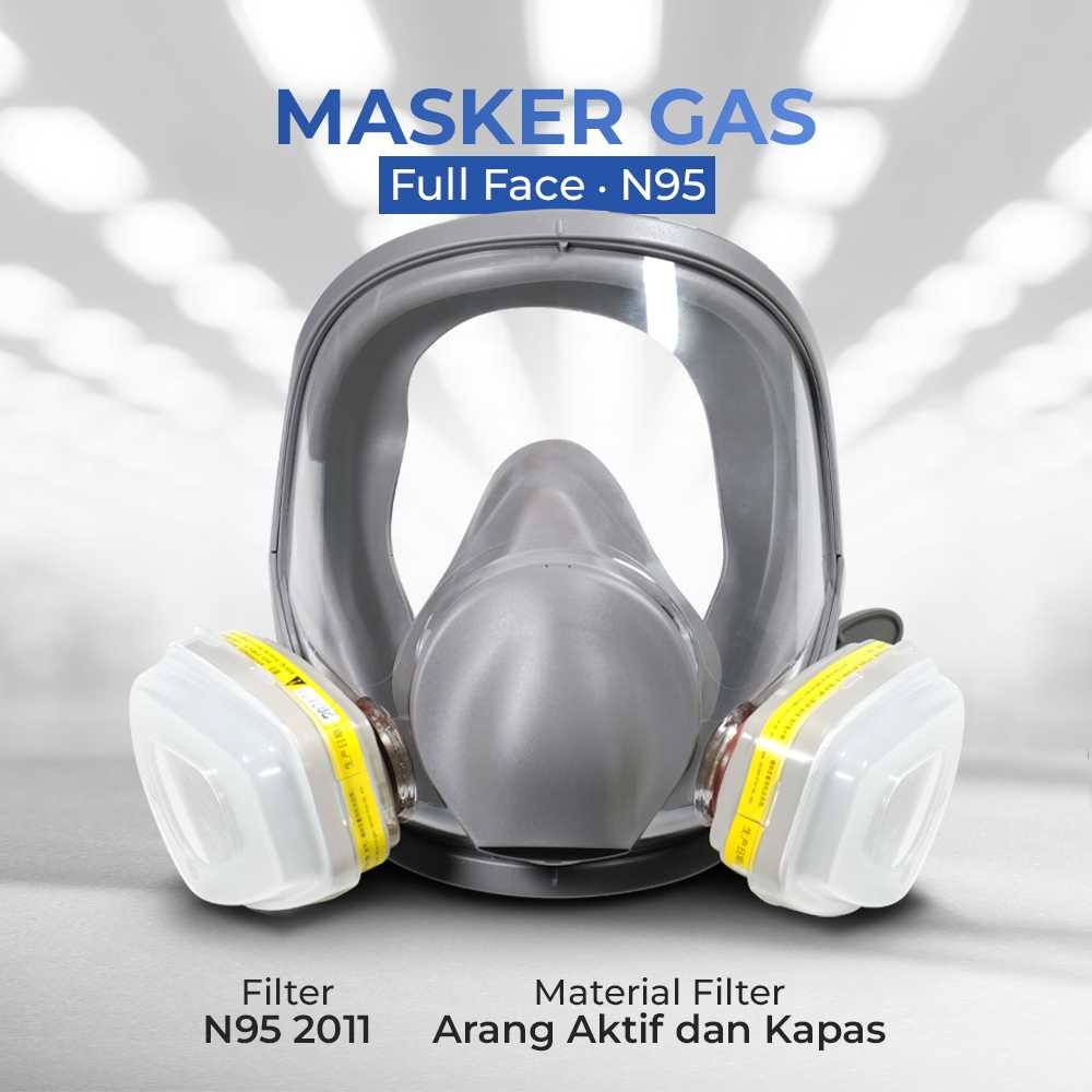 Jual SAFURANCE Masker Gas Respirator Full Face N95 - No.7 - Tinari ...