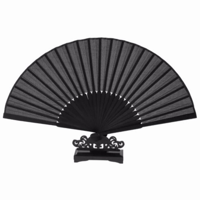 Jual [COD] IG Kipas Tangan Lipat Gaya Vintage Warna hitam - Hitam ...
