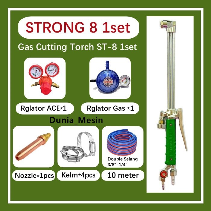 Jual 1 set ST-8 Gas Cutting Torch ST-8 Blender Las Potong ST 8 Gas ...