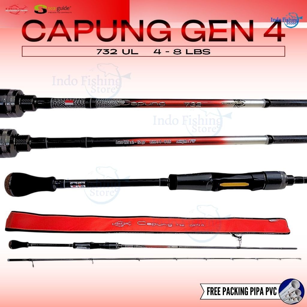 Jual Joran Capung Gen 4 3 Penta Series Spiderman 732 4-8lb Relix ...