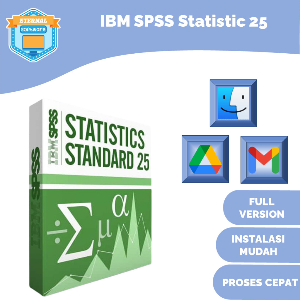 Jual MAC IBM SPSS Statistic 25 Full Version No Trial Aplikasi Olah Data ...