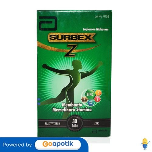 Jual Surbex Z Box Isi 30 Tablet | Shopee Indonesia