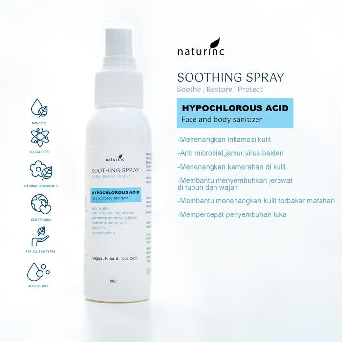 Jual Naturinc Hypochlorous acid spray , Anti bacterial virus fungal ...