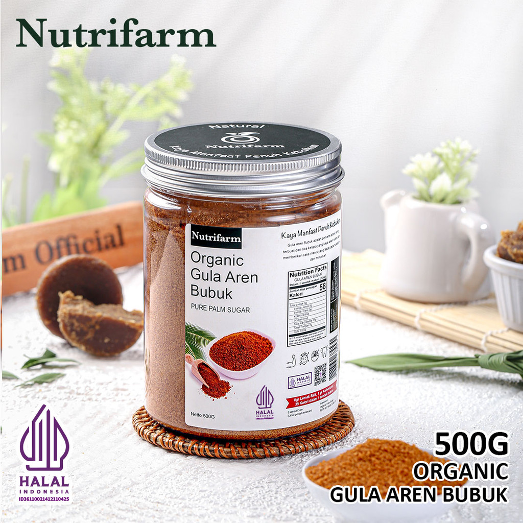 Jual Nutrifarm Gula Aren Bubuk 500g | Shopee Indonesia