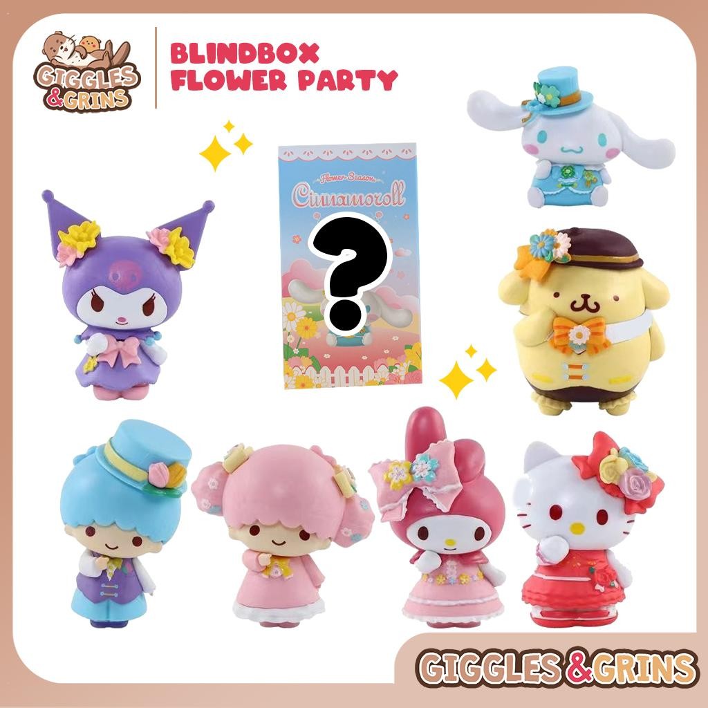 Jual Blind box Sanrio Party Characters Blind Box Party Series Figure ...