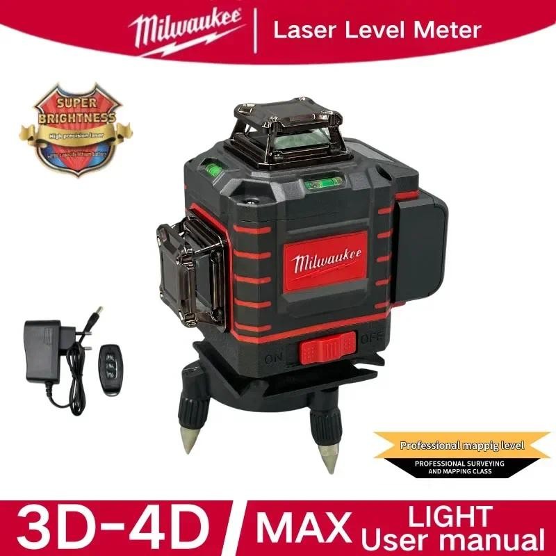 Jual Milwaukee 3-4D Laser Level Green Beam 16 Lines Self-leveling ...
