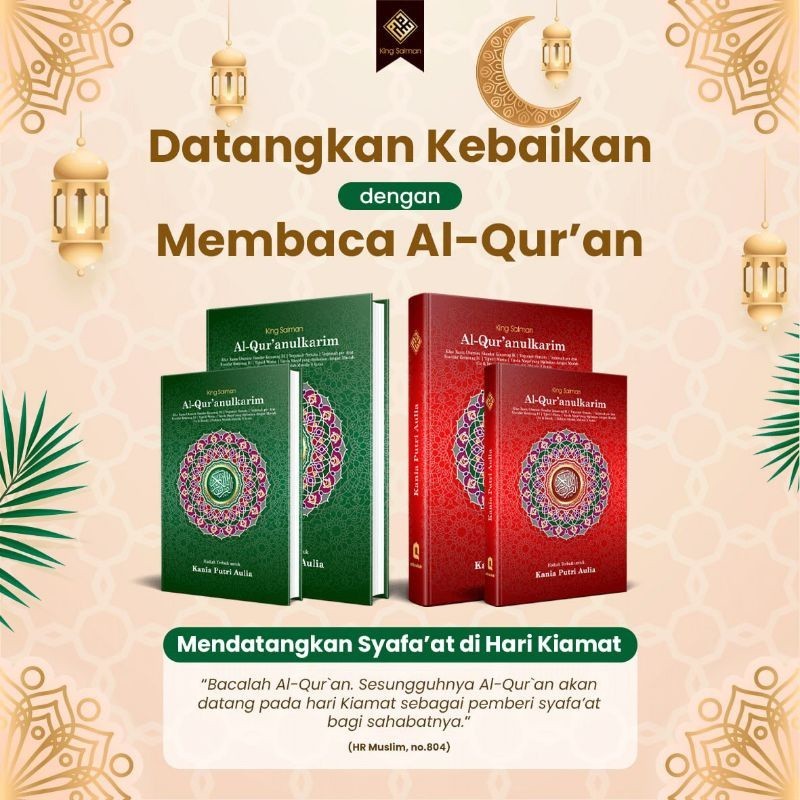 Jual Quran Hafalan King Salman A5 Fitur Custom Nama Tipe Terjemah ...
