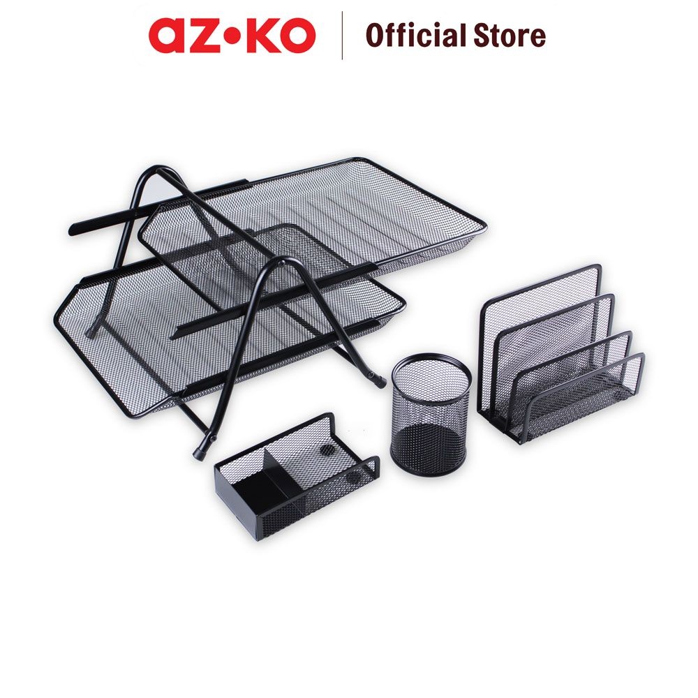 Jual AZKO Odi Set 4 Pcs Organizer Alat Tulis Kantor Desk Storage Box ...
