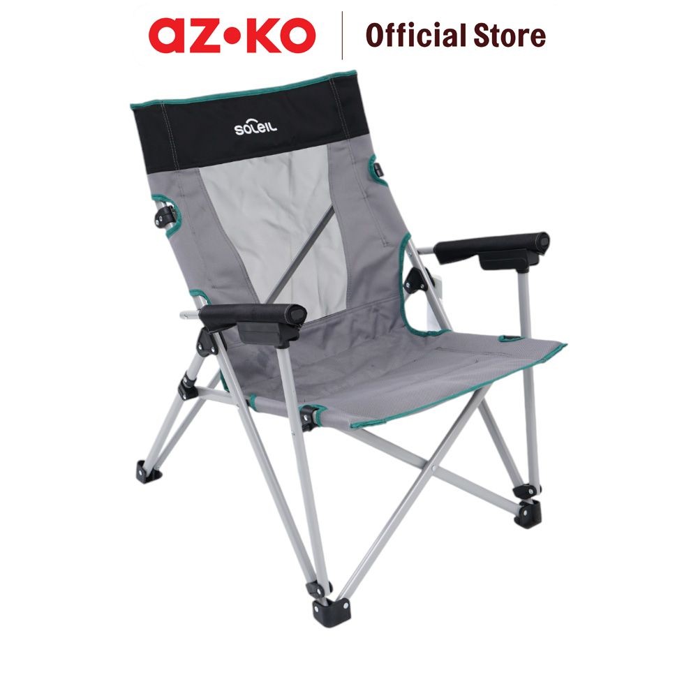 Jual AZKO Soleil Hunter Kursi Lipat - Abu-Abu/Hitam Multifunctional ...